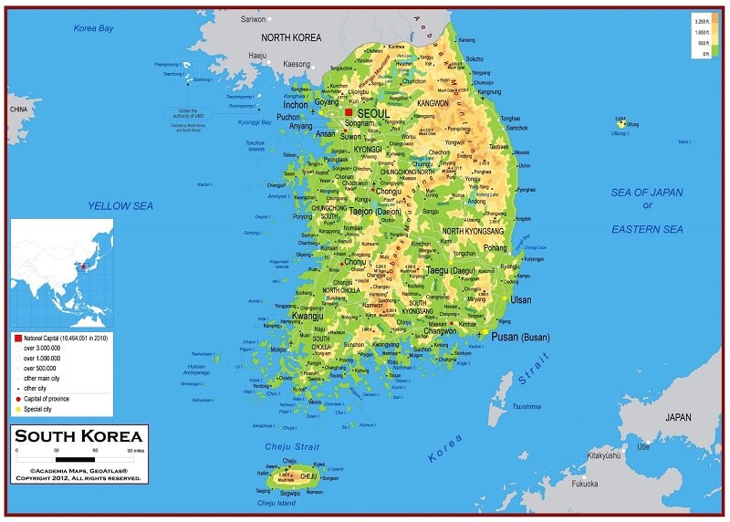 Du Lịch Cùng Bản Đồ Hàn Quốc - Diego-rivera